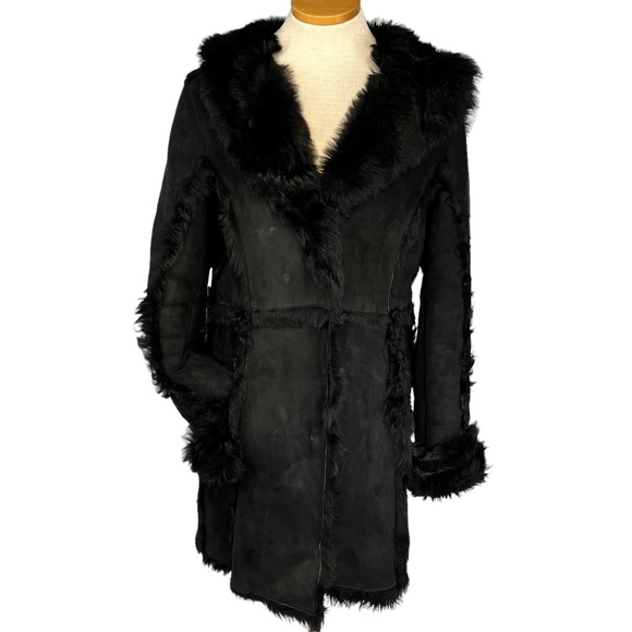 Coach | Jackets & Coats | Coach Toscano Shearling Sheepskin Hooded Coat ...